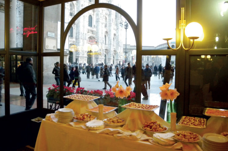 Camparino in the Gallery. Symbol of Milan and of the aperitif of the ...